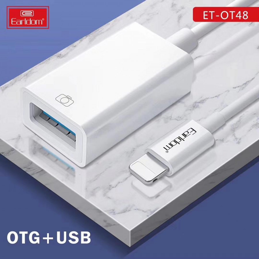 Jack Chuyển Đổi Từ Lightning Sang OTG + USB Earldom ETOT48